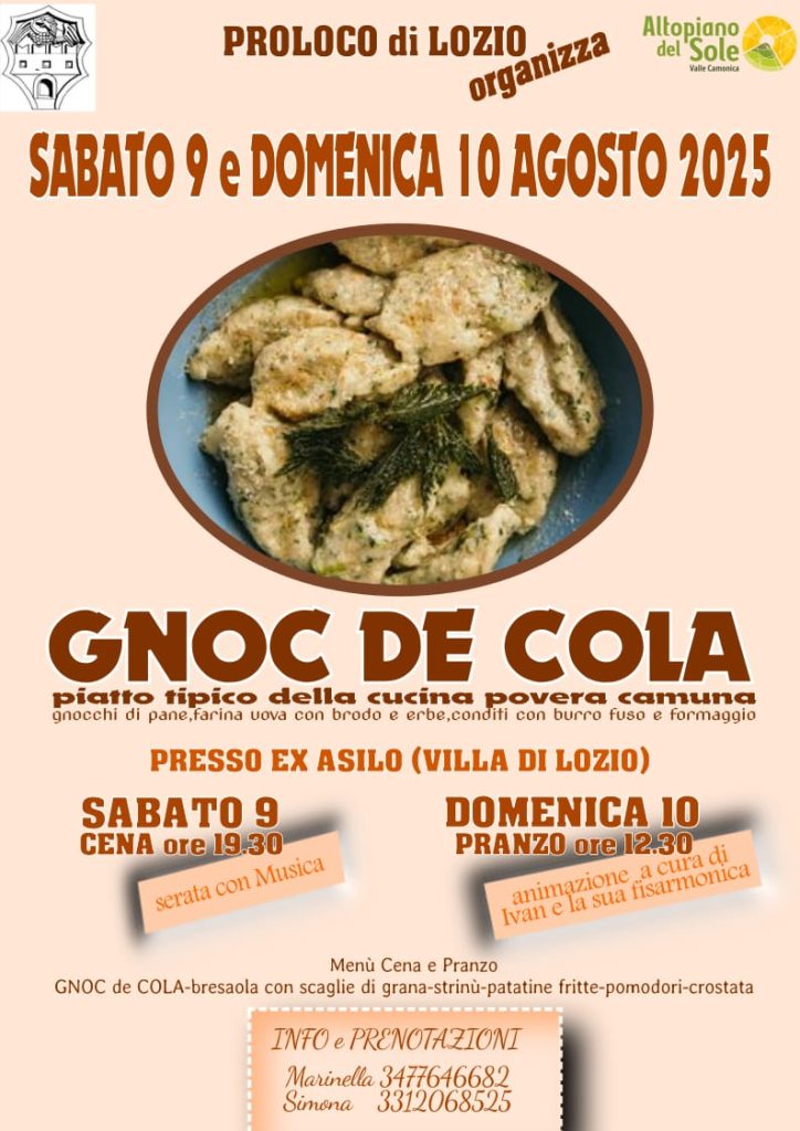 GNOC DE COLA - Altopiano del sole